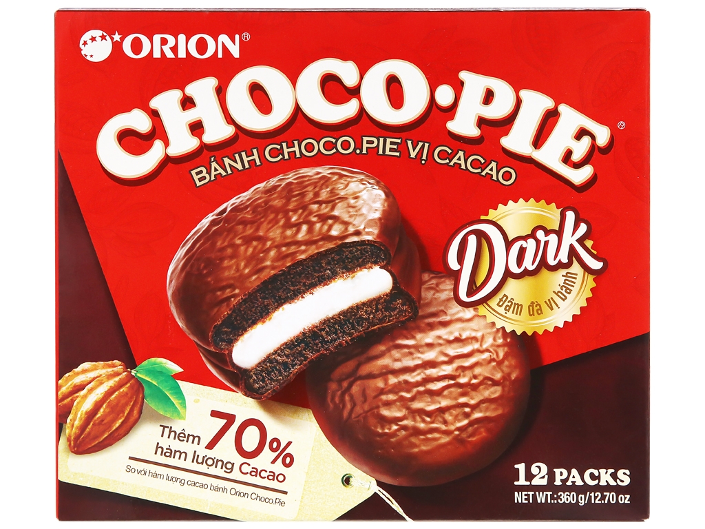 Choco Pie Dark Cacao Soft Cake Box 360g