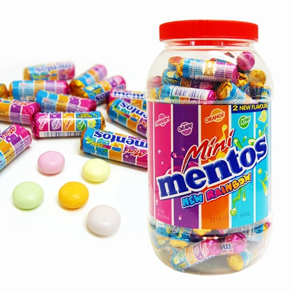 Mini mentos rainbow chewy candy 1000g