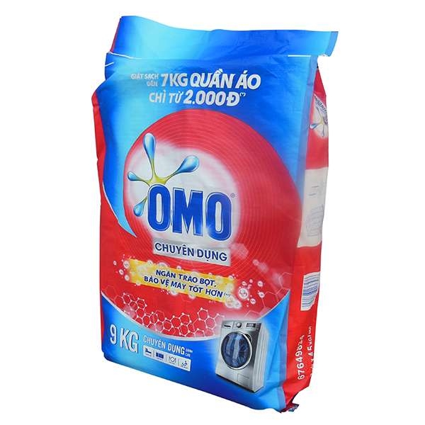 OMO detergent powder bag 9kg (4.5kg x 2) for washing machine